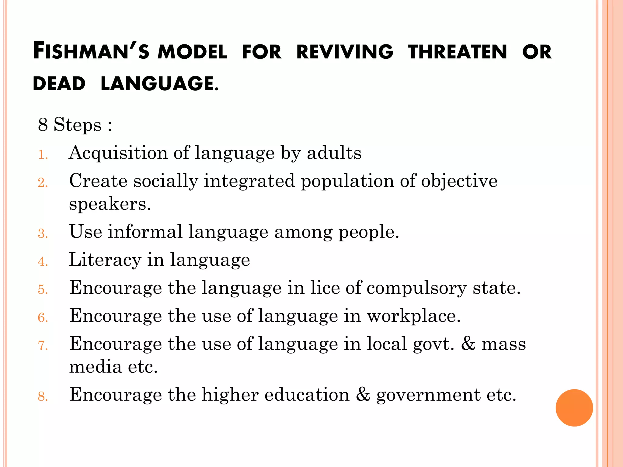 Language death completed presentation | PDF
