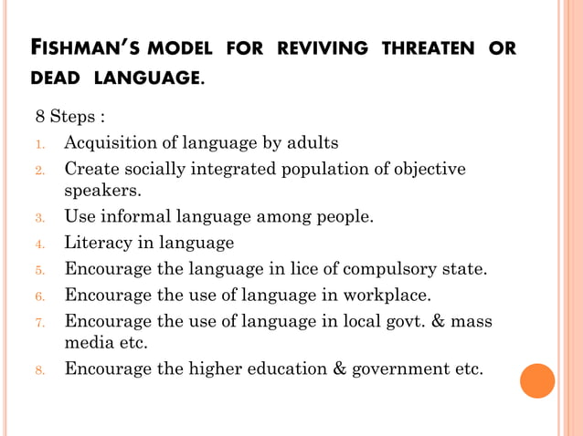Language death completed presentation | PDF