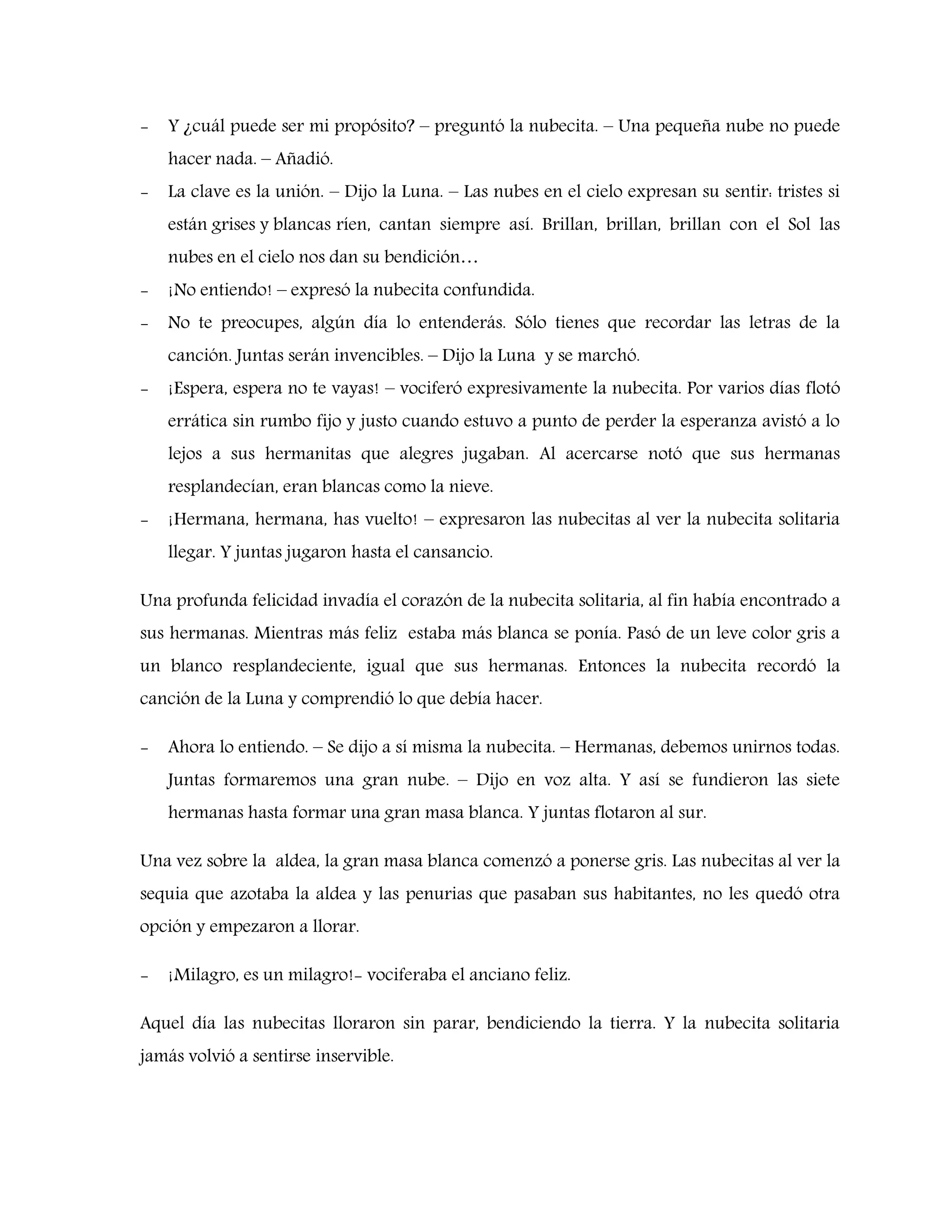 La nubecita solitaria | PDF