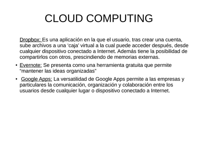 La nube - Juan Bermudez | ODP | Cloud Computing | Internet