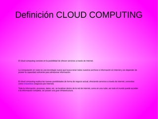La nube Toñi Granados | PPT