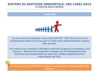 La nuova norma ISO 14001:2015 | PDF