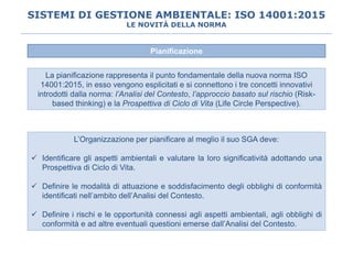 La nuova norma ISO 14001:2015 | PDF