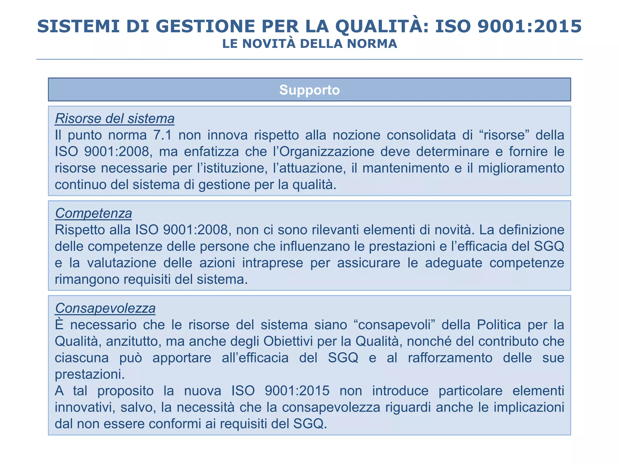 La nuova norma ISO 9001:2015 | PDF