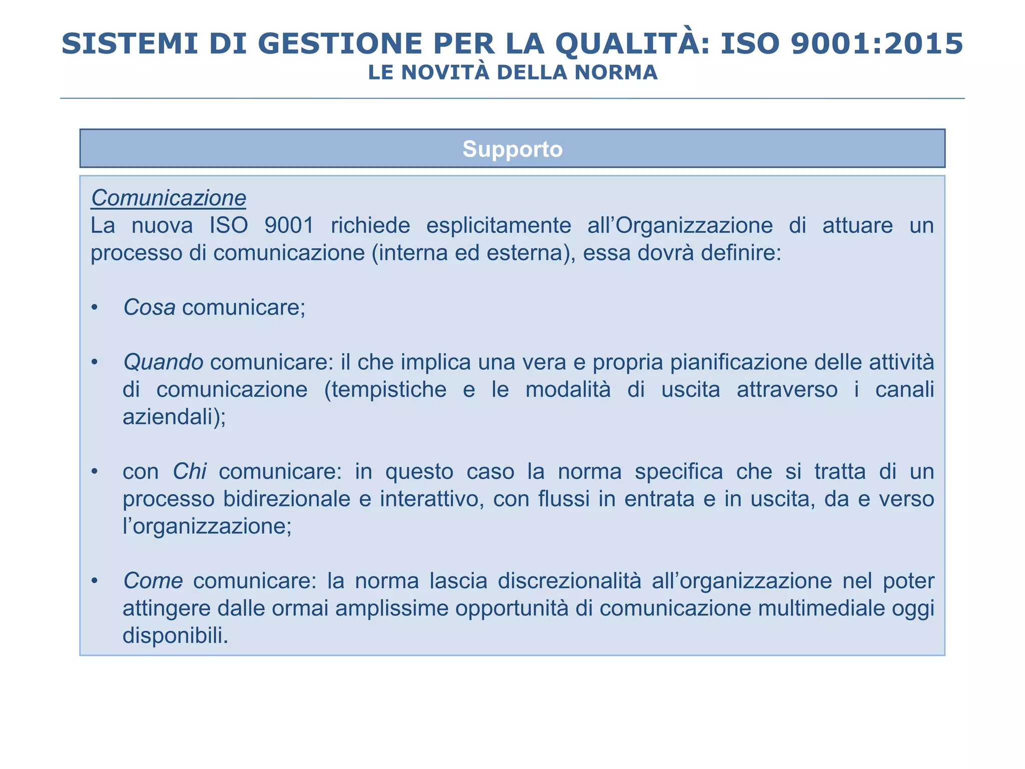 La nuova norma ISO 9001:2015 | PDF