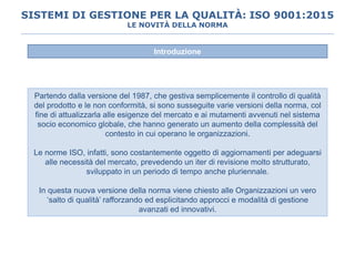 La nuova norma ISO 9001:2015 | PDF