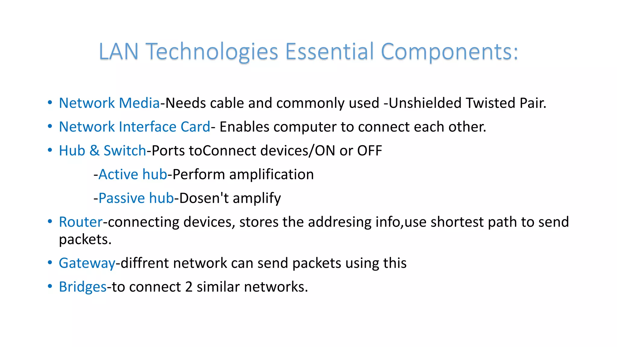 Lan and wan technology | PPTX | Computer Networking | Computing