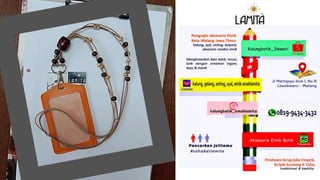Lanyard id card. LAMITA Kalung Pagawai Wanita Etnik Di Shopee Kota ...
