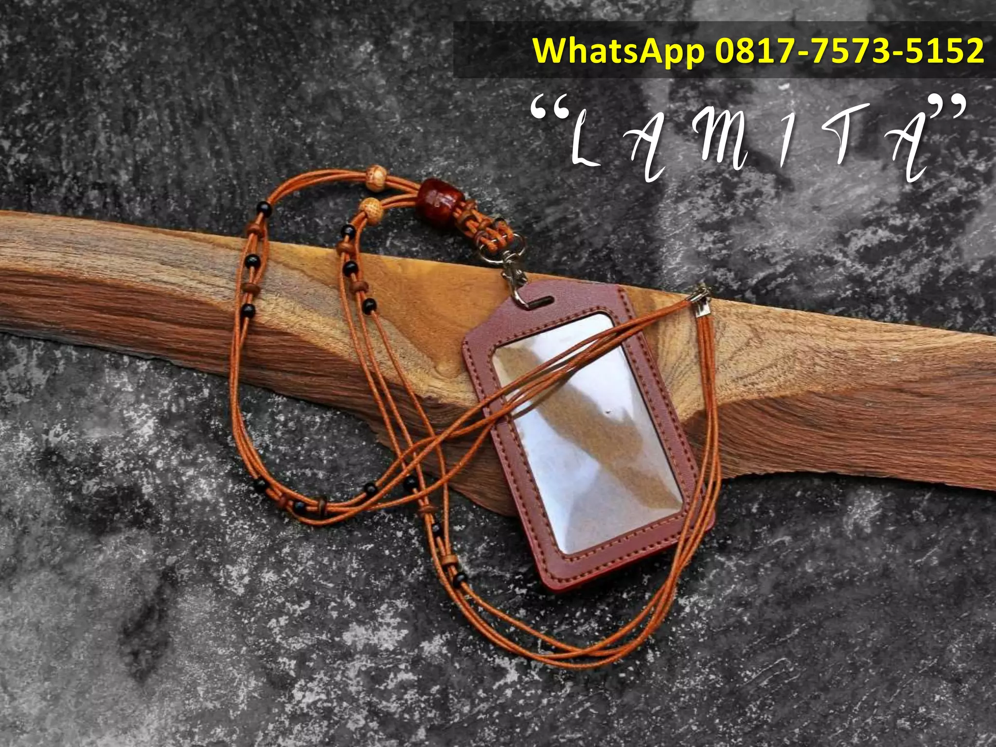 Lanyard Id Card Tali warna Coklat.pdf