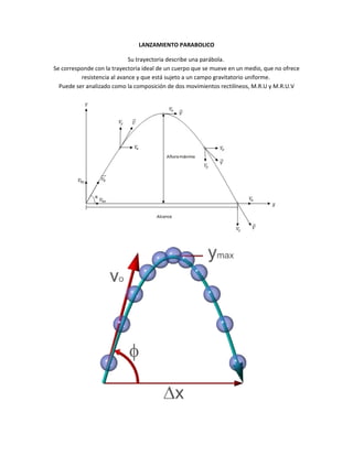 Lanzamiento parabolico | PDF