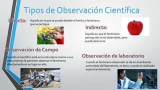 La observación científica | PPTX