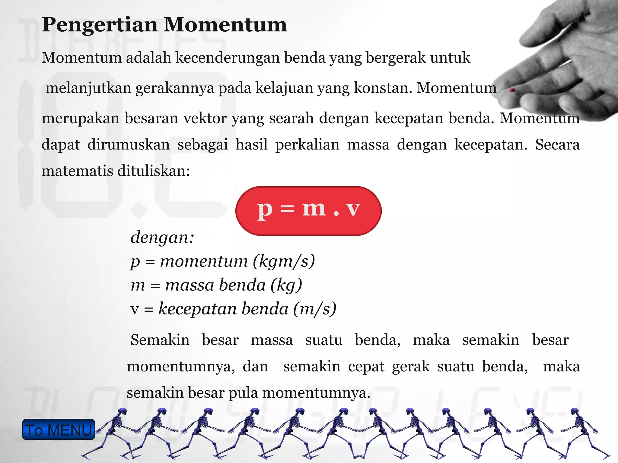 MOMENTUM DAN IMPLUS | PPT