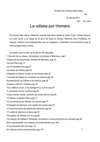 La odisea | DOC