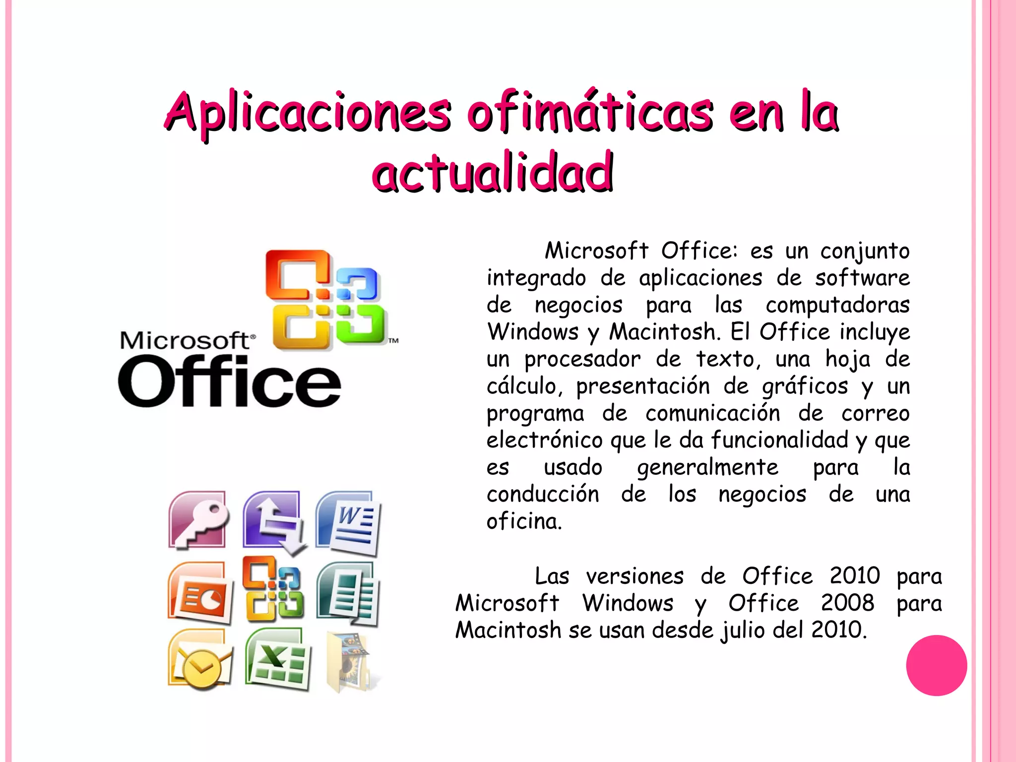 La ofimaticas | PPT