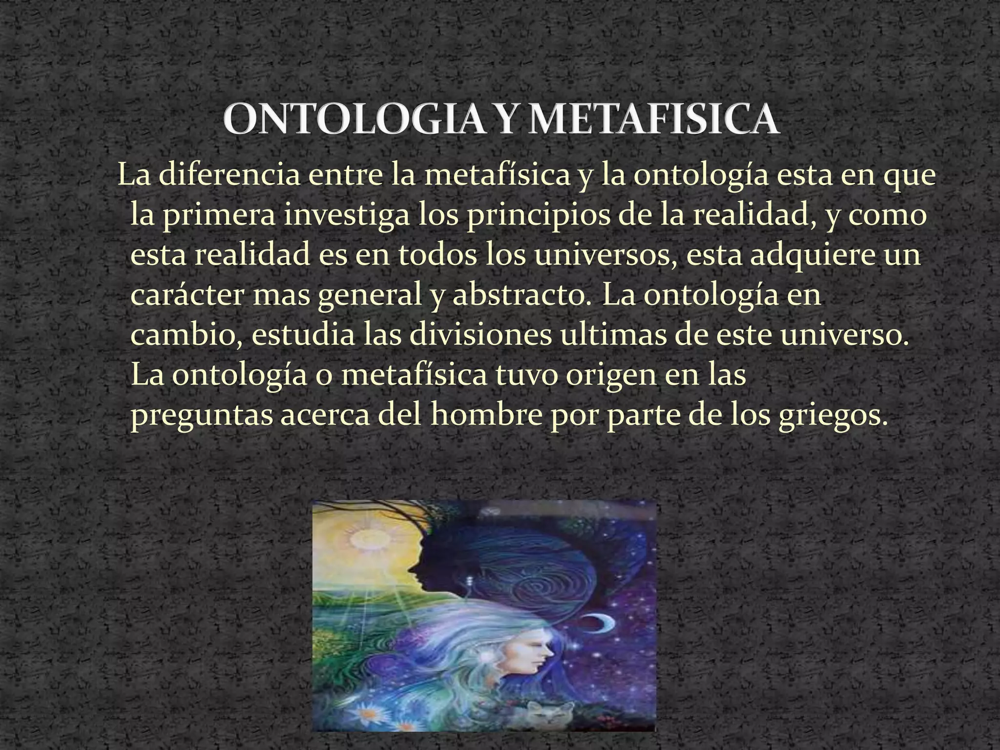 La ontologia diapositivas | PPT