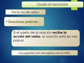 La oración, partes y clases de oraciones.ppt