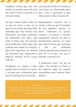 La oración de Ana | PDF