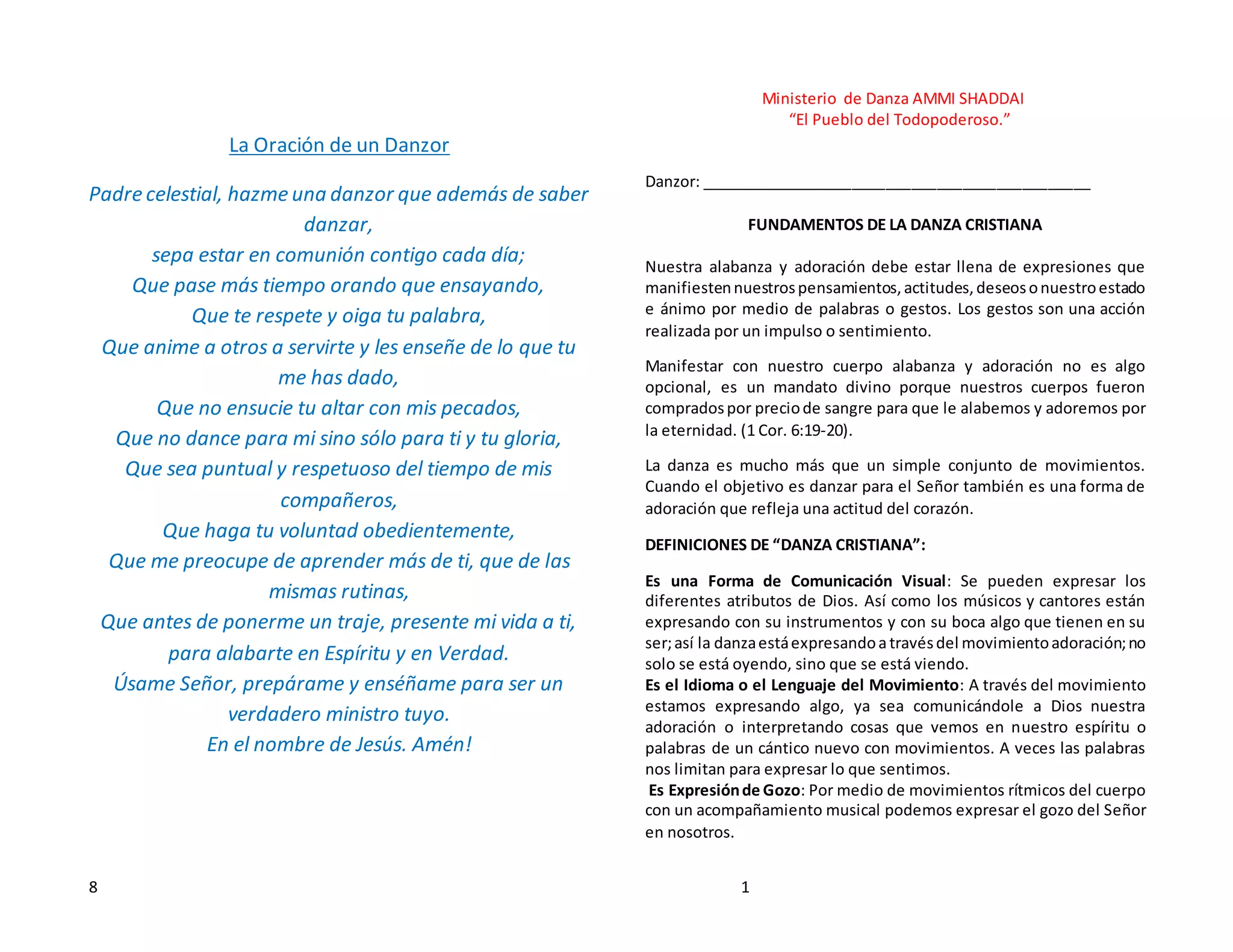 La oracion de_un_danzor | DOCX