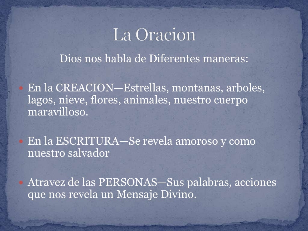 La oracion