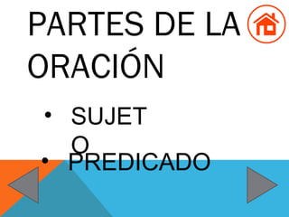 La oracion y sus partes | PPT