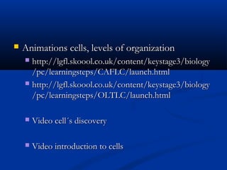 Unit 1- The organisation of the human body. Biology 3º ESO | PPT