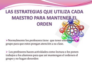 La organizacion en el trabajo del aula | POTX