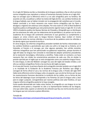 La ortografía | DOC | Programming Languages | Computing