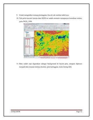 CITRA SRTM | PDF