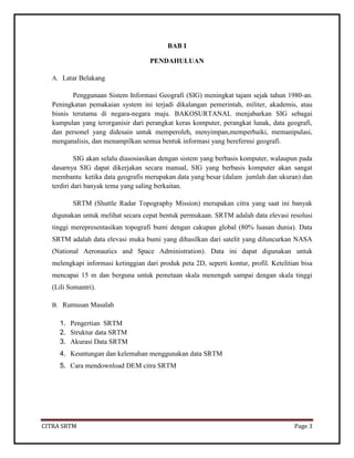 CITRA SRTM | PDF