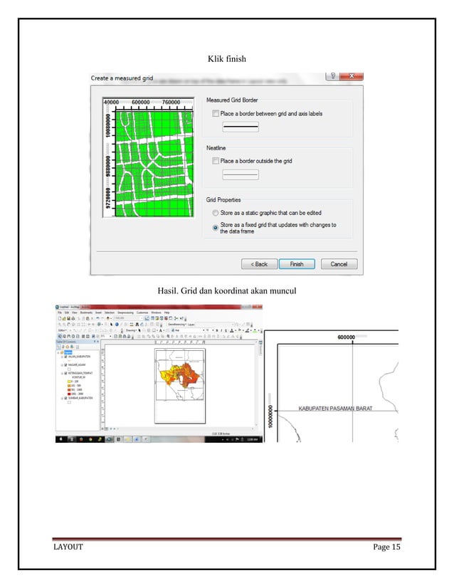 LAYOUT PADA ARCGIS 10.0 | PDF