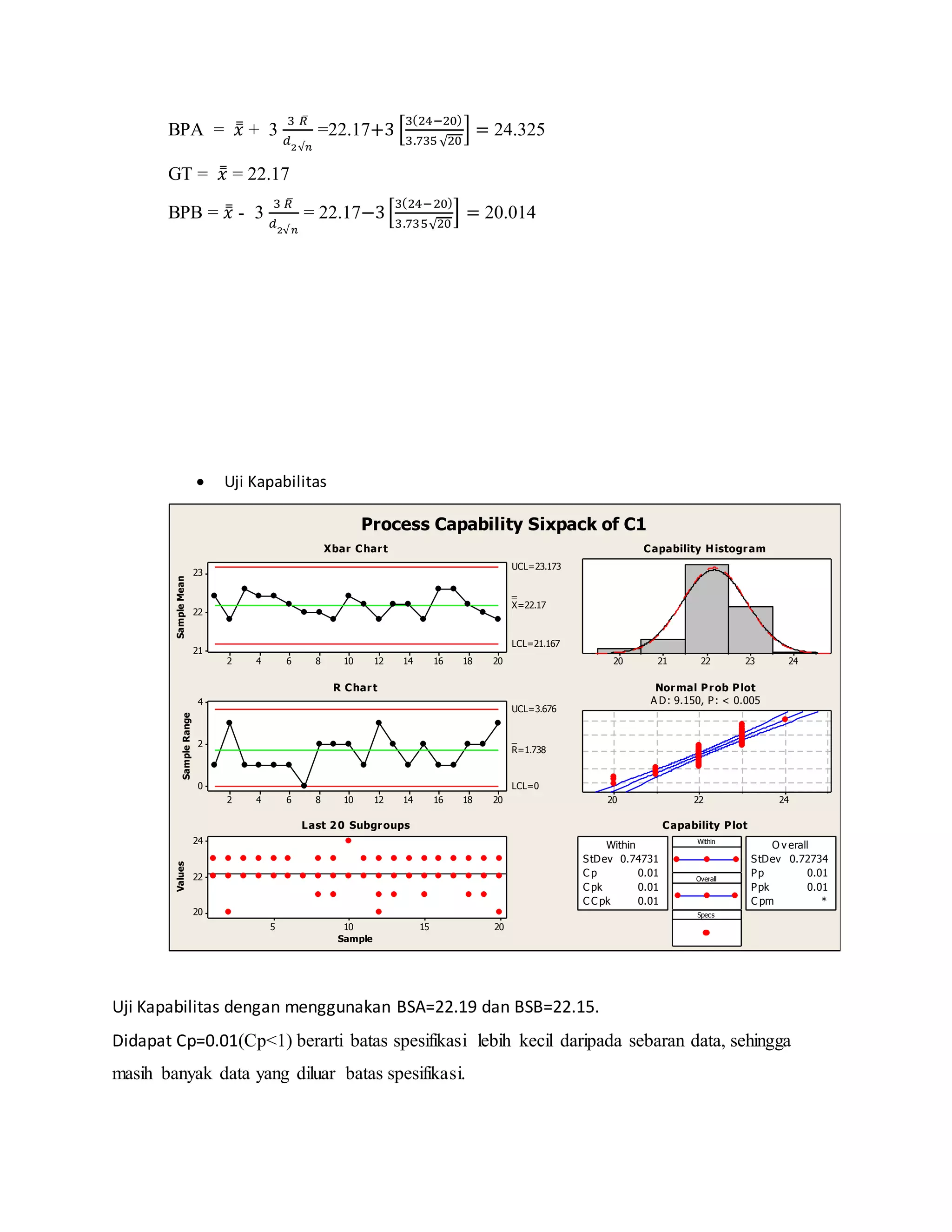 Pengendalian Kualitas Statistik | DOCX