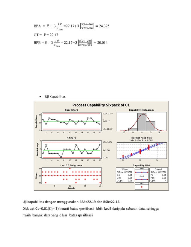 Pengendalian Kualitas Statistik | DOCX