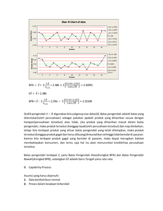 Pengendalian Kualitas Statistik #2 | DOCX