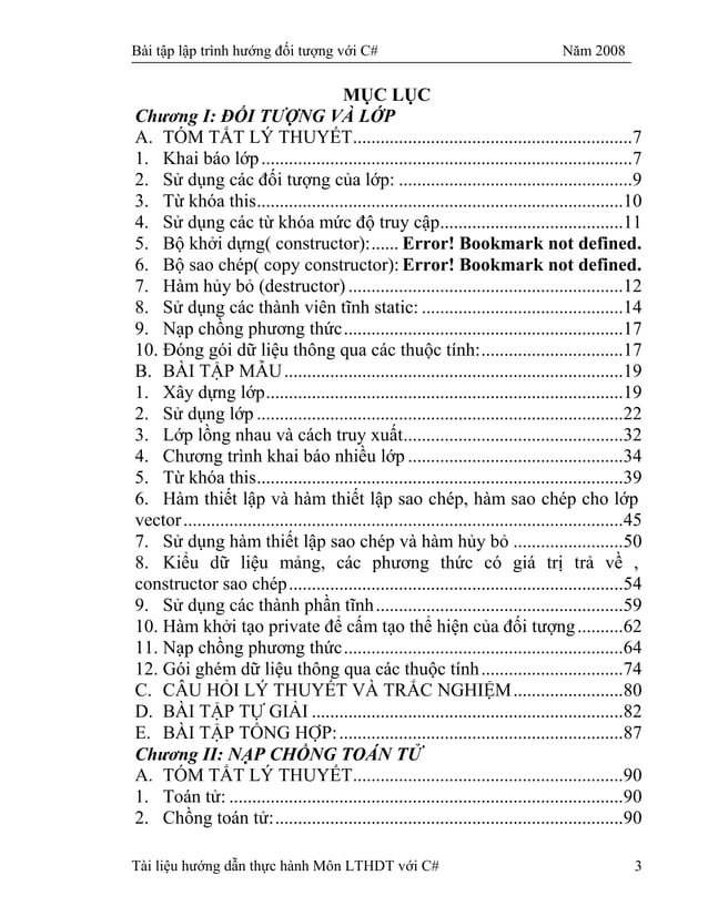 Lap trinh-huong-doi-tuong-bang-c# | PDF
