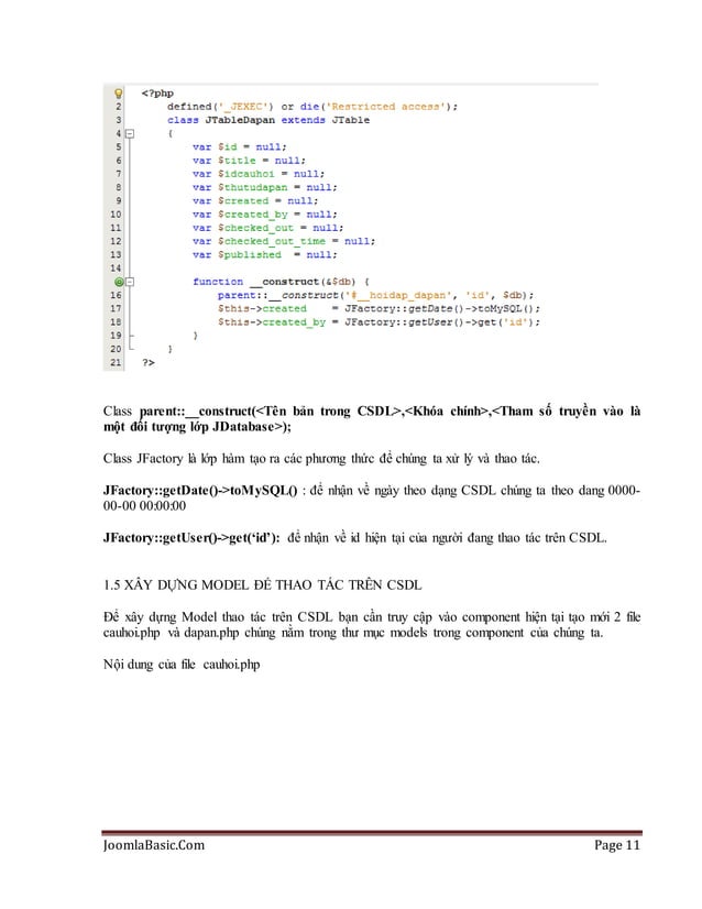 Lap trinh-joomla-15-theo-mo-hinh-mvc | PDF