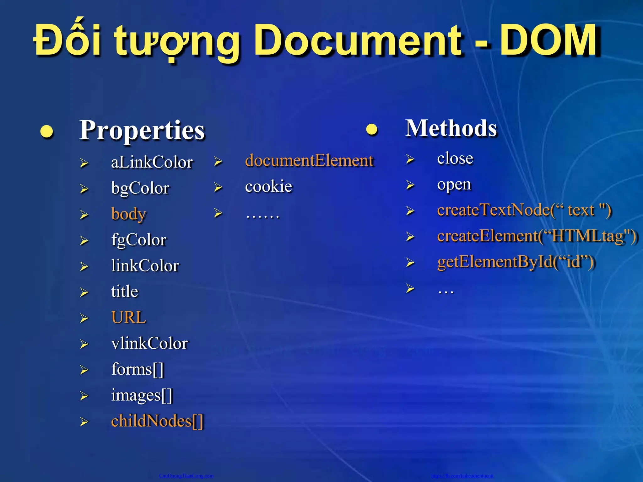Tài liệu hướng dẫn sử dụng javascript cho lập trình web | PPTX