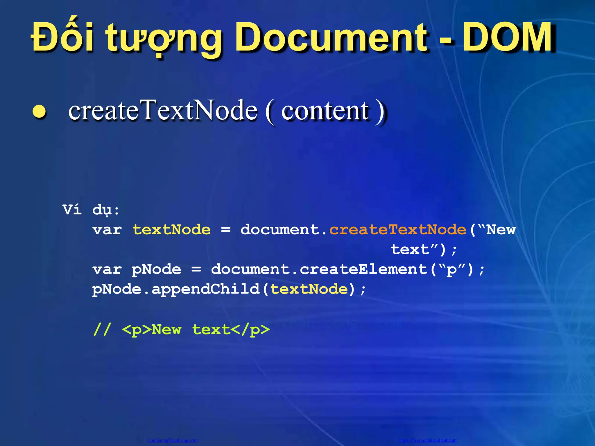 Tài liệu hướng dẫn sử dụng javascript cho lập trình web | PPTX