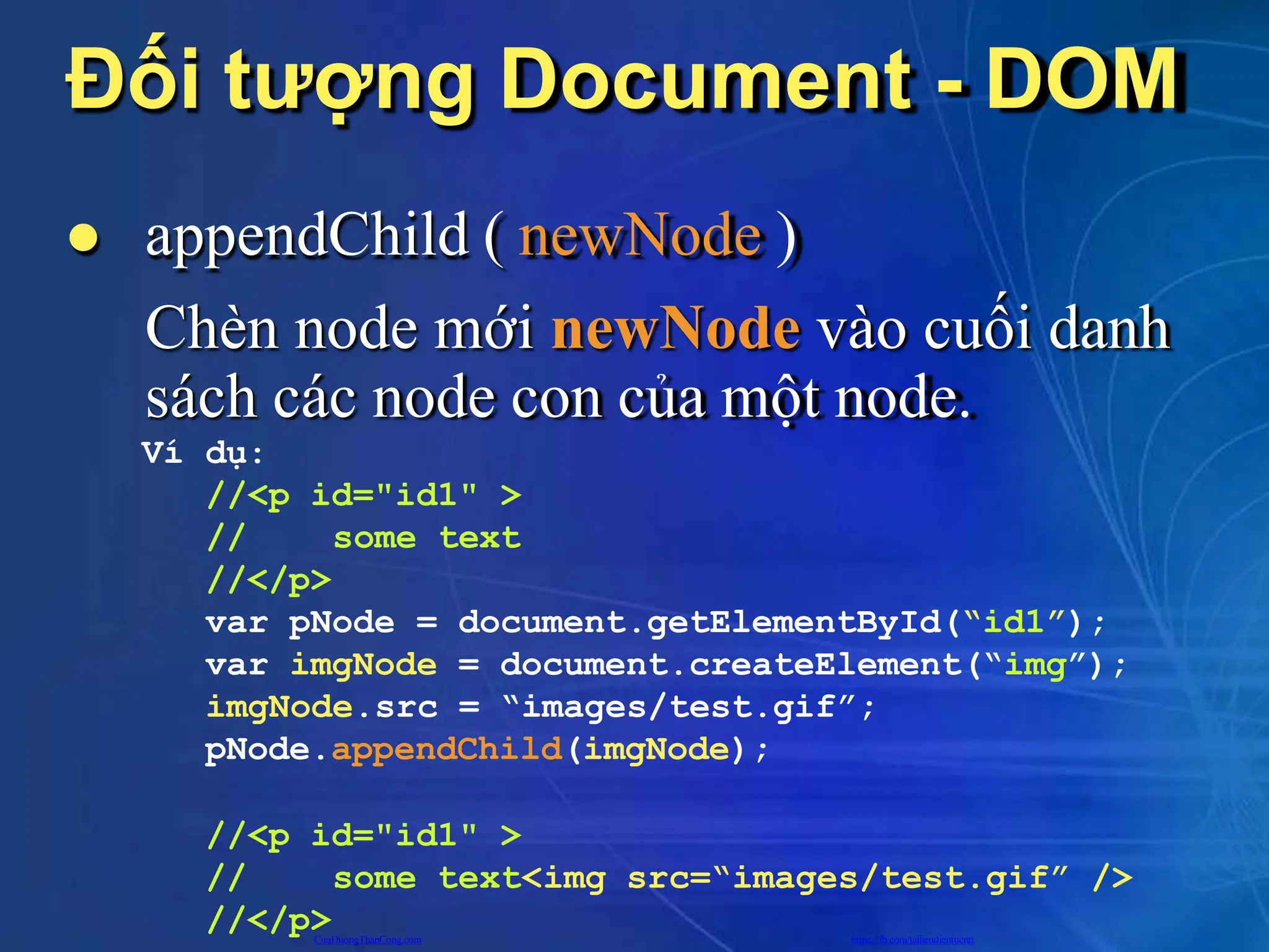 Tài liệu hướng dẫn sử dụng javascript cho lập trình web | PPTX