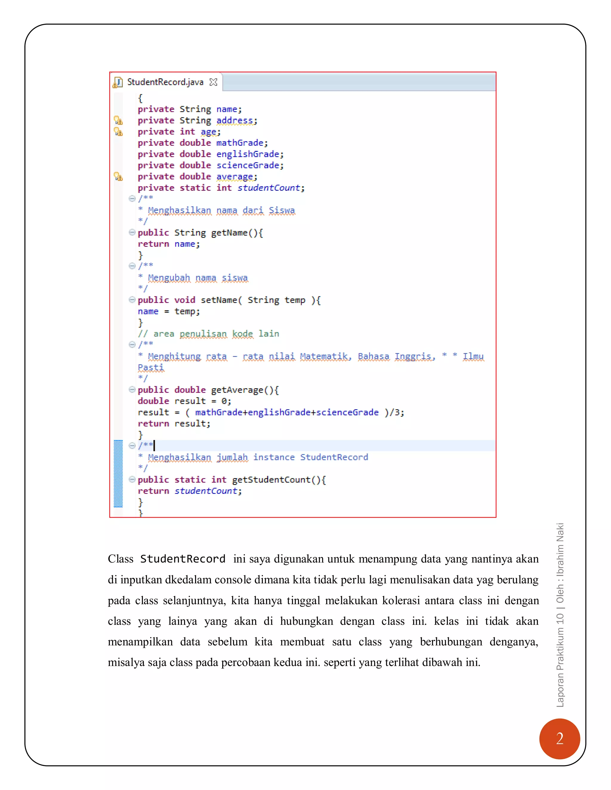 Membuat Class Sendiri | PDF