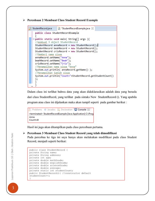 Membuat Class Sendiri | PDF