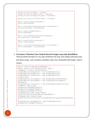Membuat Class Sendiri | PDF