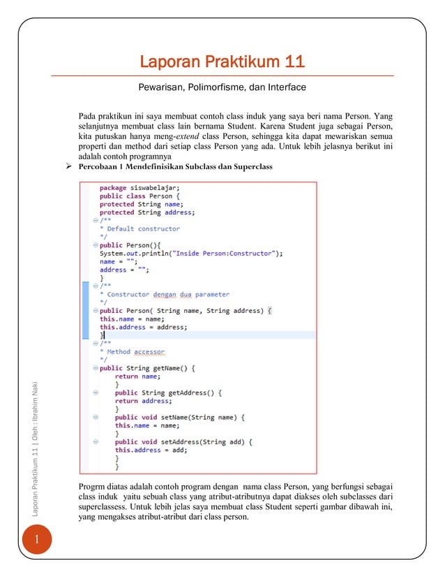 Pewarisan, Polimorfisme, dan Interface | PDF