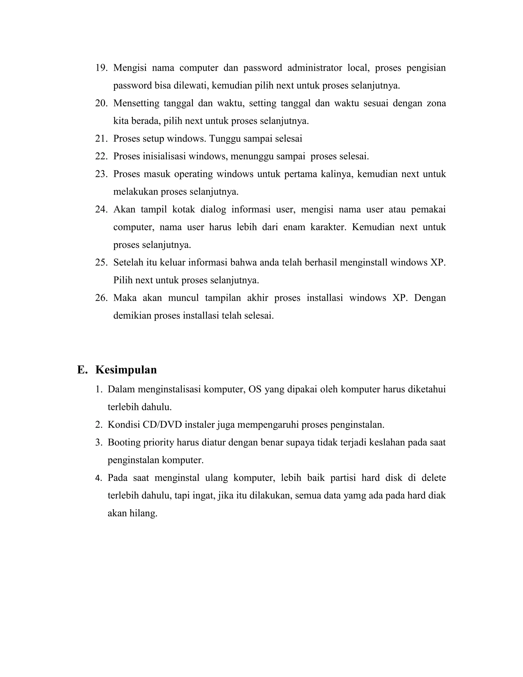 Lap2 instalasi | PDF