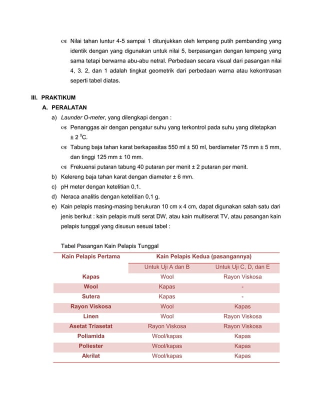 Lap 3. tlw thd pencucian & uji bundesmann | PDF