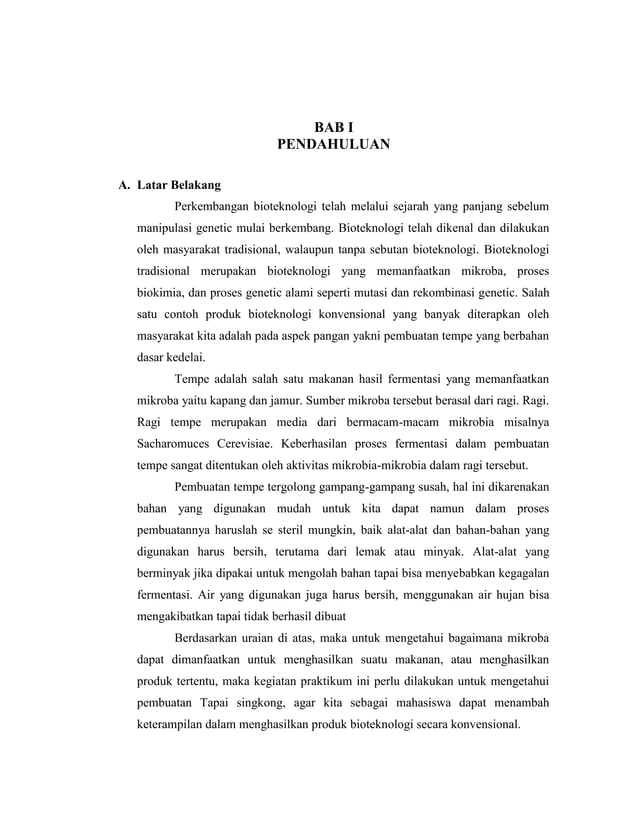 Lap3 pembuatan tempe | PDF