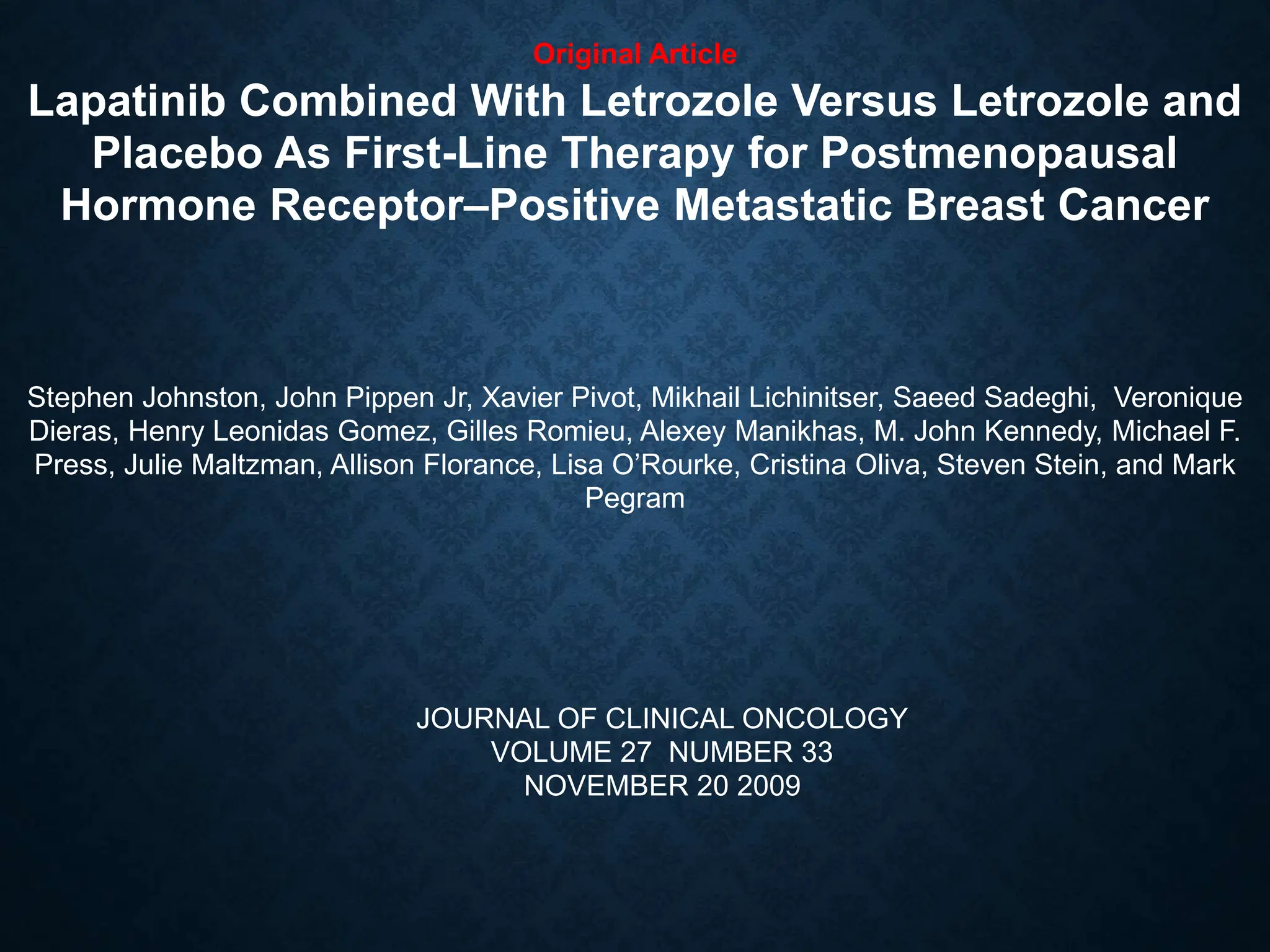 Lapatinib plus letrozole in metastatic breast cancer 1.pptx