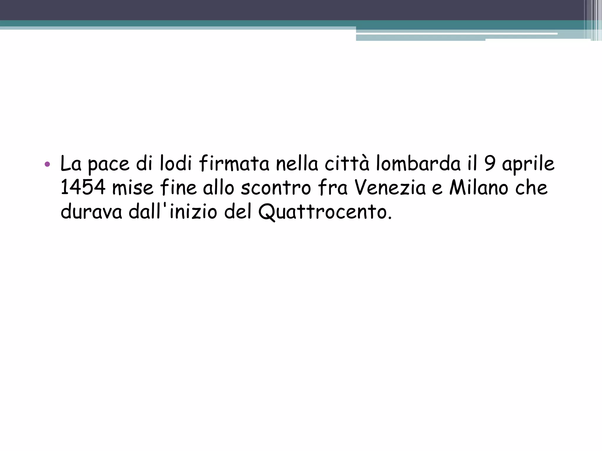 La Pace Di Lodi | PPT