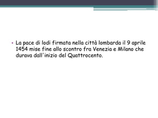 La Pace Di Lodi | PPT
