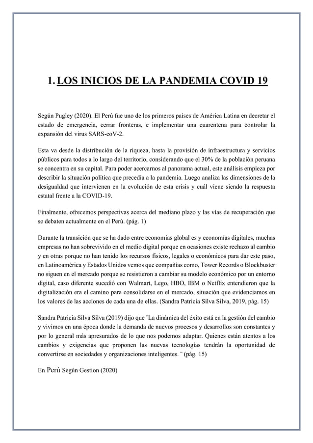 ¨La pandemia del covid 19 y la disrupción digital | PDF