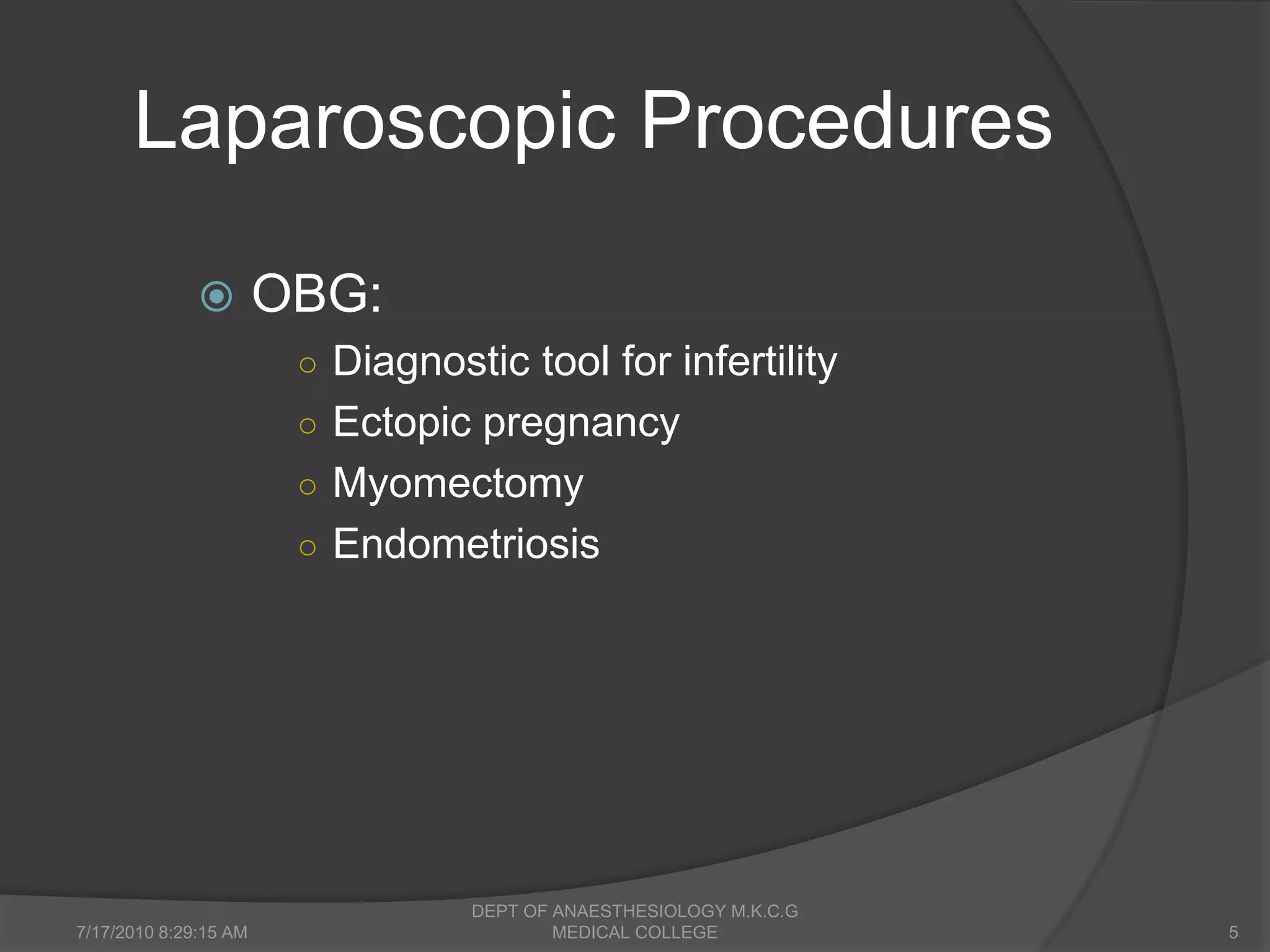 Lap anesthesia | PPSX